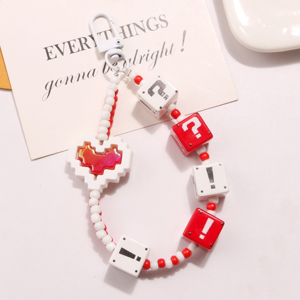 Solid Color Question Mark Building Block Keychain | eBay