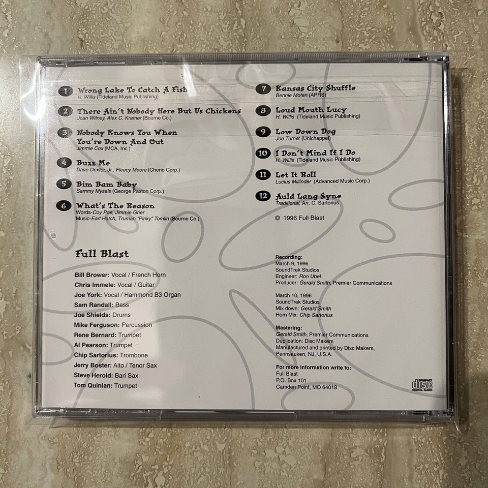 CD Full Blast Jump This H Willis Joan Whitney Jimmie Fox Sammy Mysels ...