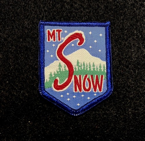 MT SNOW Vintage Authentic Ski Patch Badge VERMONT Skiing Resort Souvenir Travel | eBay