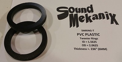 Plastic Speaker / Spacer Rings, Tweeter Rings .236" 6MM One Pair | eBay ...