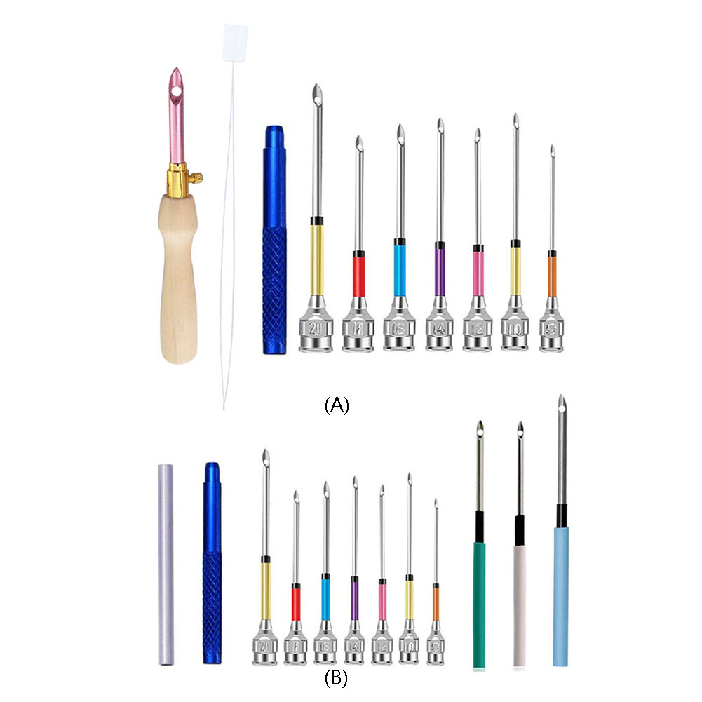 A# Embroidery Stitching Punch Needle Sewing Tool Set Poking Cross ...