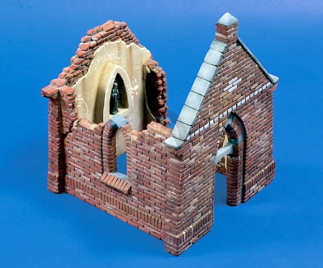 Verlinden 1/35 Ruined Ardennes Chapel Building Section WWII 1559 ...