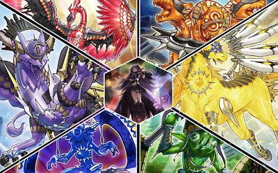 KNIGHTMARE SET MERMAID, PHOENIX, CERBERUS, IBLEE ,GRYPHON , UNICORN ...