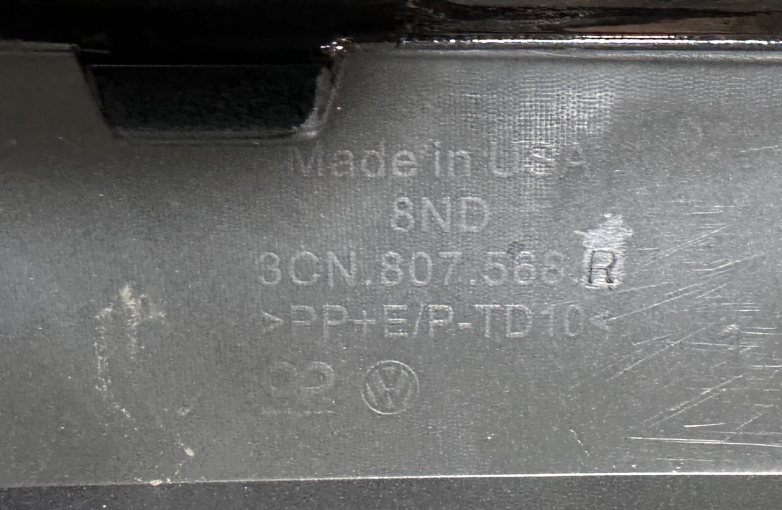 OEM VW ATLAS REAR BUMPER VALANCE DIFFUSER R-LINE 2018 2019 2020 ...