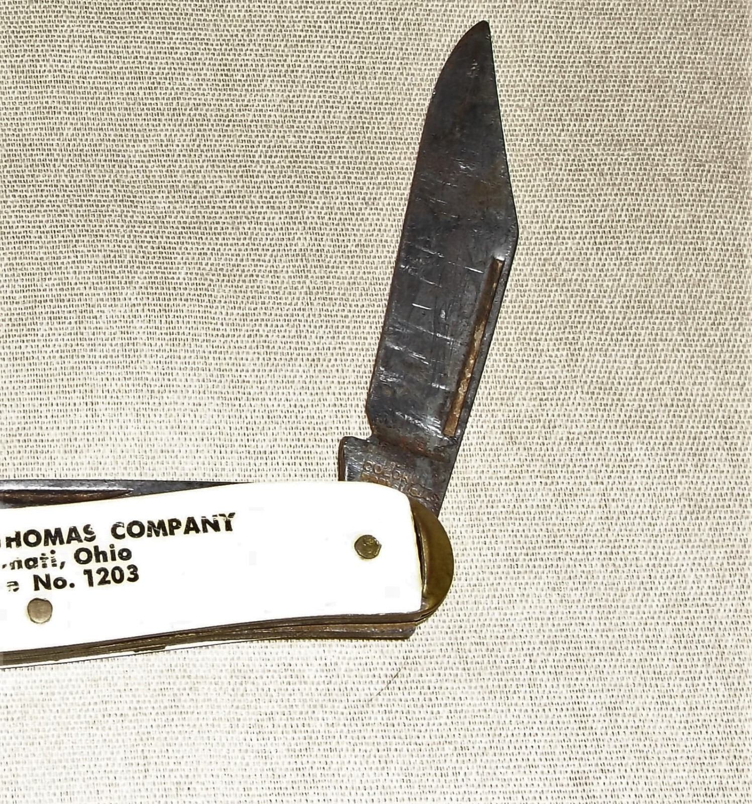 Vintage Kemper Thomas Co. Ad Colonial Pocket Knife Mother of Pearl ...