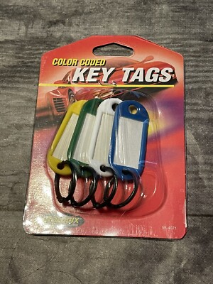 Color Coded Key Tags Set of 4 | eBay