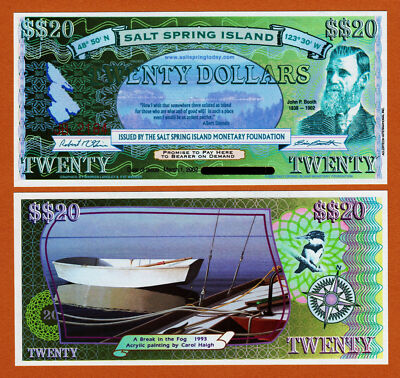 Salt Spring Island (Canada) 20 Dollars 2002 UNC | eBay
