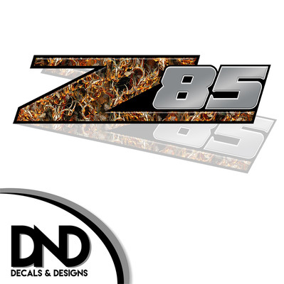 Z85 Decals 2 Pk Sticker for Chevy Silverado Sierra truck Blaze Buck - D ...