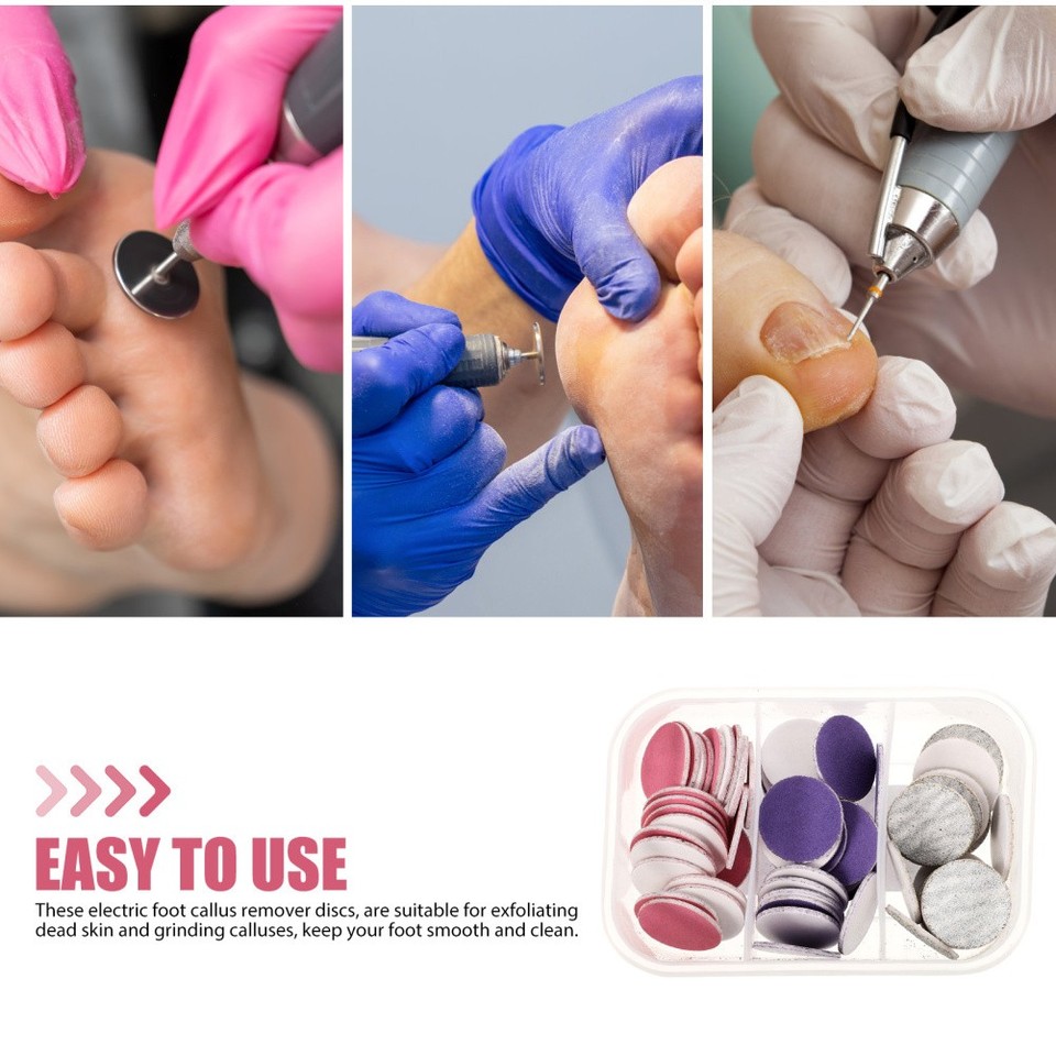 72 Pcs Foot Remover Discs Pedicure Pads Electric Foot Replacement | eBay