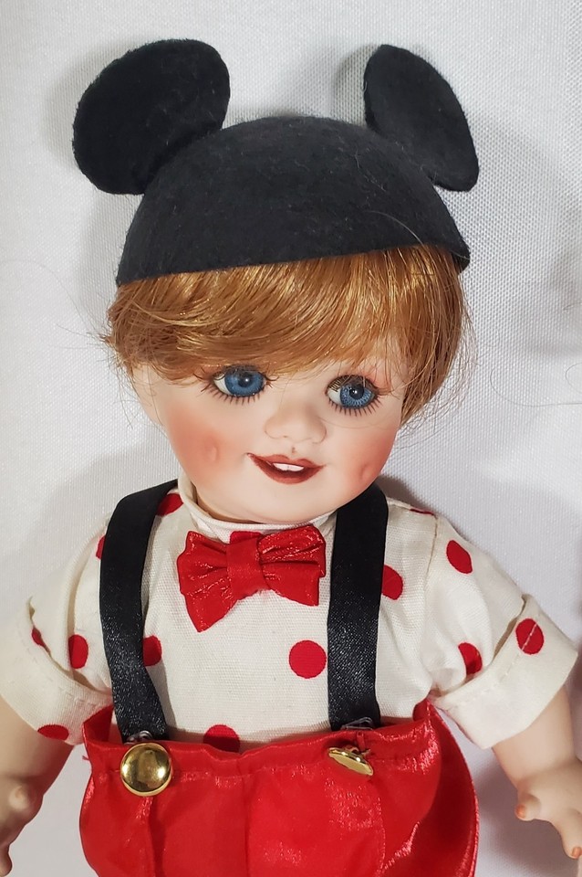 1996 Maryse Nicole Franklin Mint Porcelain Dolls Boy Mickey & Girl ...