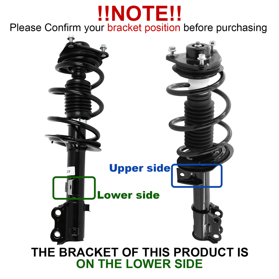 For 2012-2015 Hyundai Sonata Kia Optima Front Complete Struts W/ Spring ...