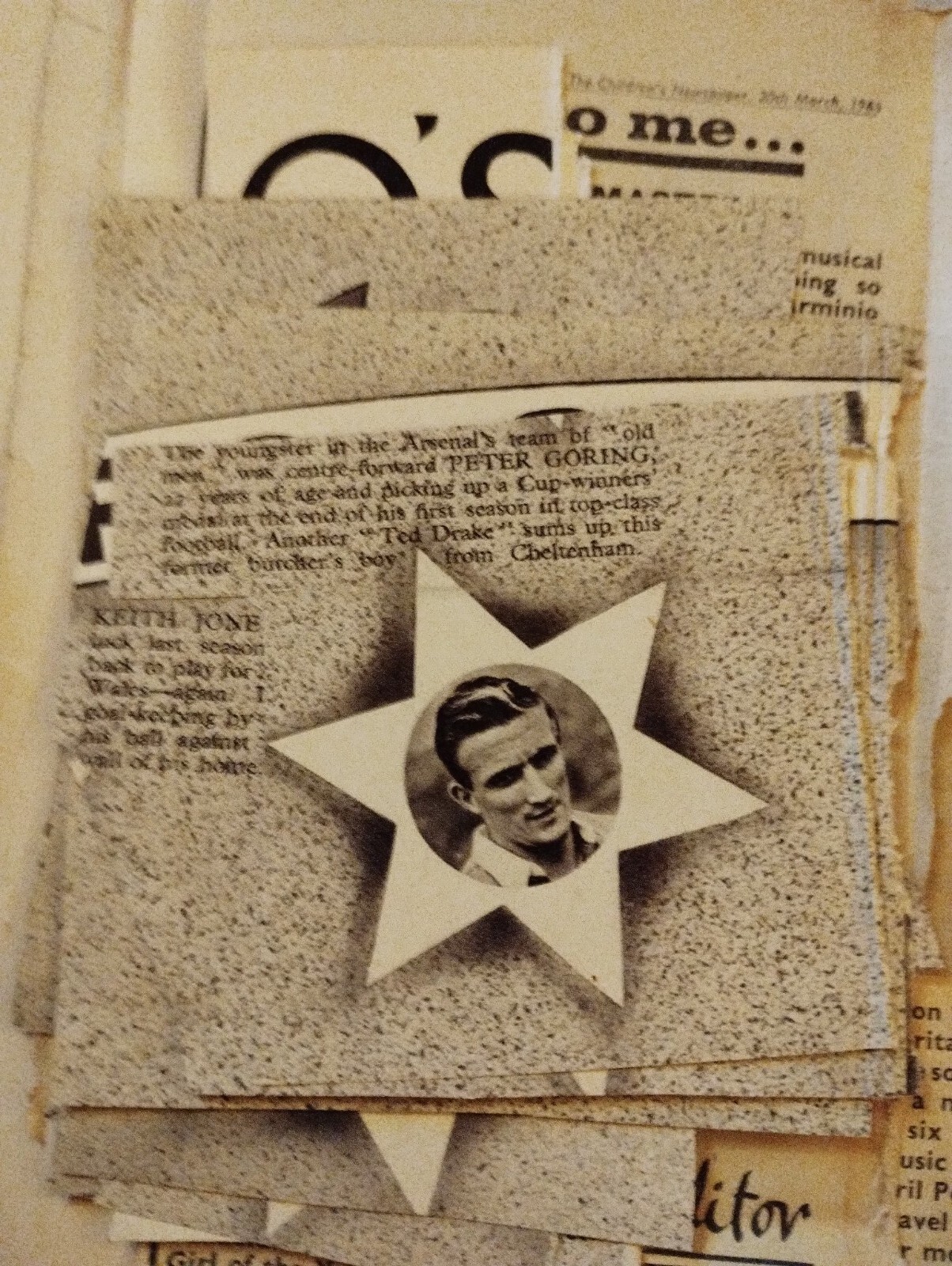 Kvc69 Ephemera 1950s Football Picture Peter Goring | eBay UK