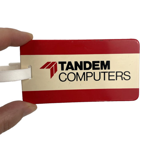 Tandem Computers Logo Luggage Bag Tag Advertising 1980s VTG | eBay