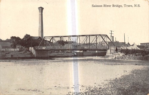 TRURO Nova Scotia Canada postcard Salmon River Bridge 1912 | eBay
