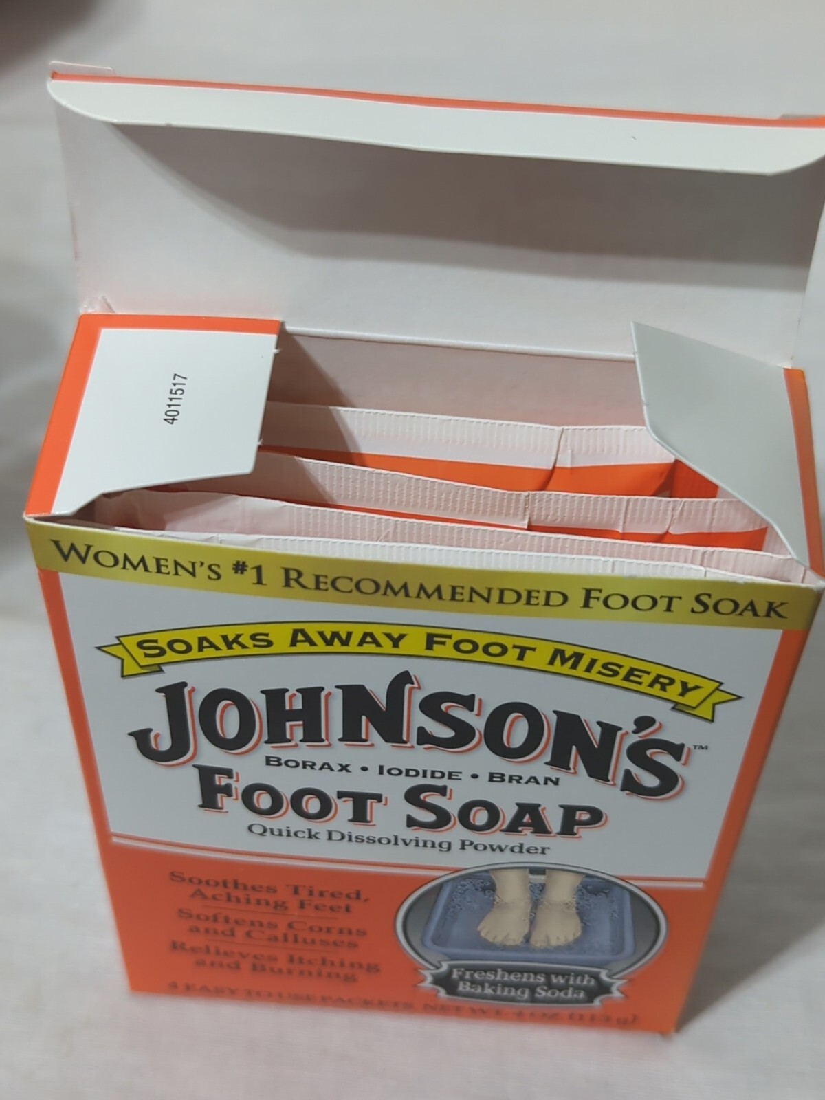 JOHNSON'S Quick Dissolving Powder Foot Soap - 16 Pack for sale online ...