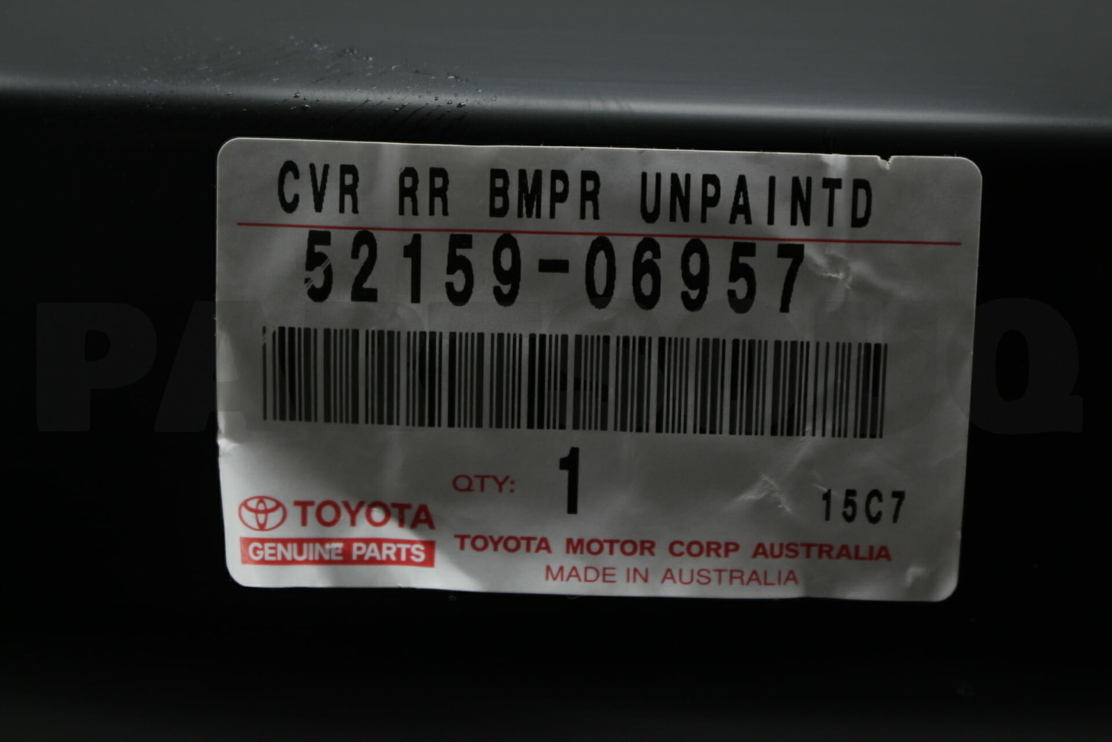5215906957 Genuine Toyota COVER, REAR BUMPER 52159-06957 | eBay Australia