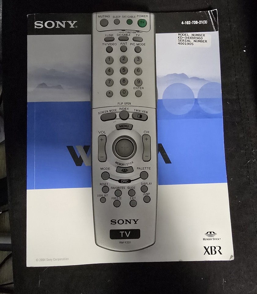 Sony 34" WEGA XBR HDTV KD-34XBR960 CRT HDMI High-Definition TV W/stand ...