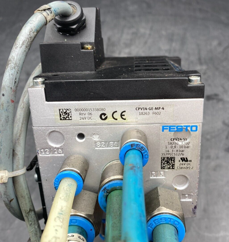 FESTO CPV14-VI 18210 F702 + CPV14-GE-MP-4 18263 F602 PNEUMATIC VALVE | eBay