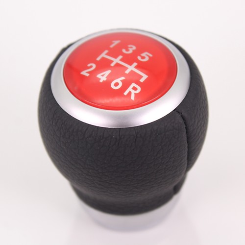 6 Speed Leather Gear Shift Knob Replacement For 2009-18 Subaru Impreza ...