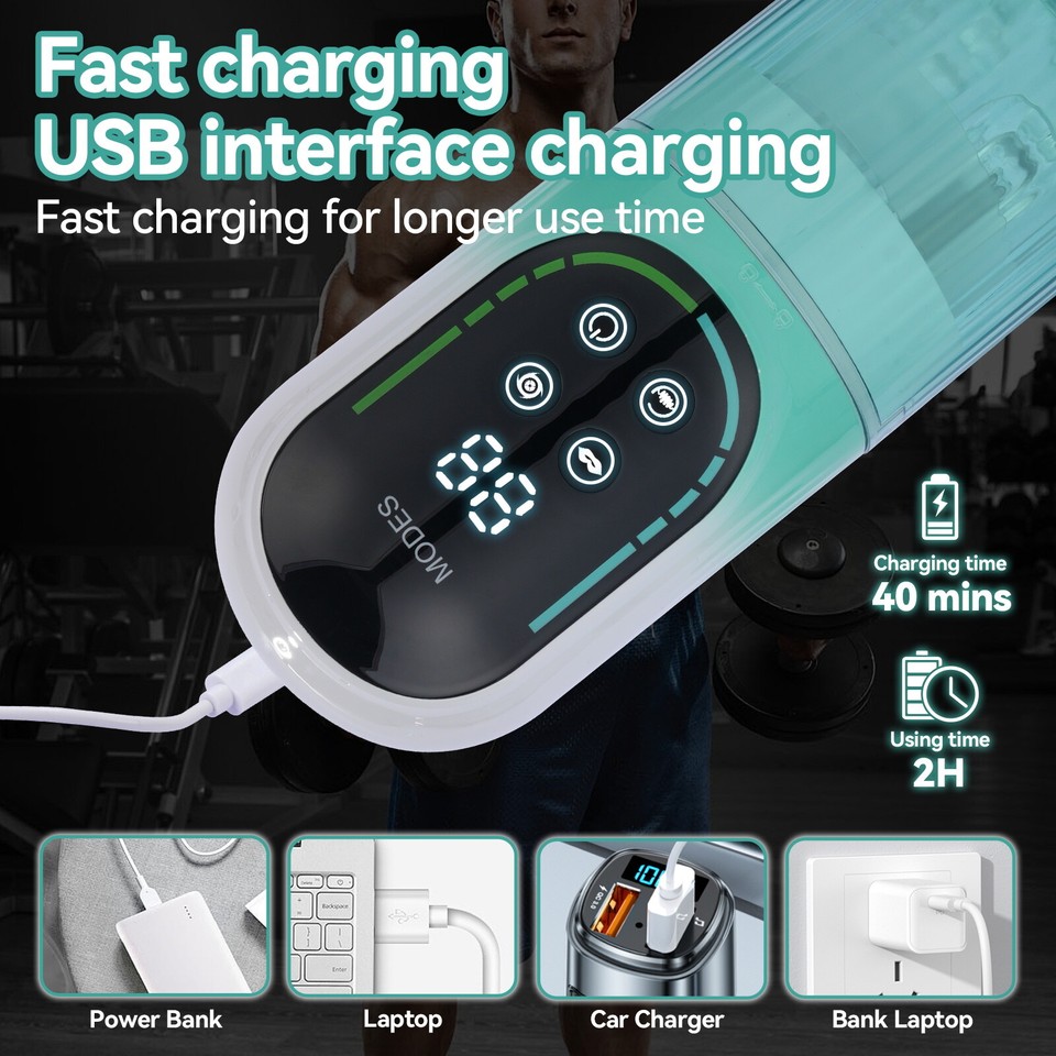 Male Masturbaters Automatic Rotating Thrusting Cup Men Oral Sex Toys ...