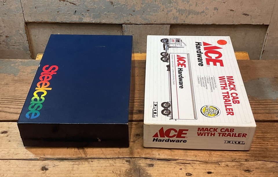 Lot Of 6 Vintage Ertl & Winross Trucks, True Value, Ace, Allied, Ford ...