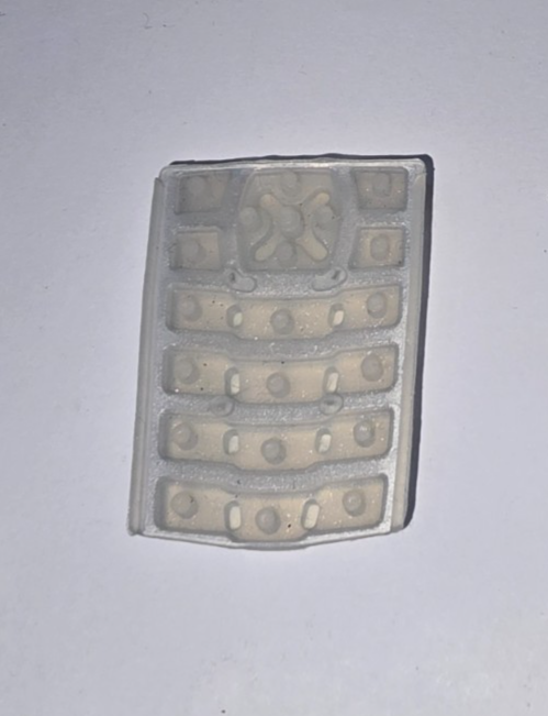 NEW Genuine Original Nokia 3100 Silver Rubber Keypad Buttons Keyboard ...