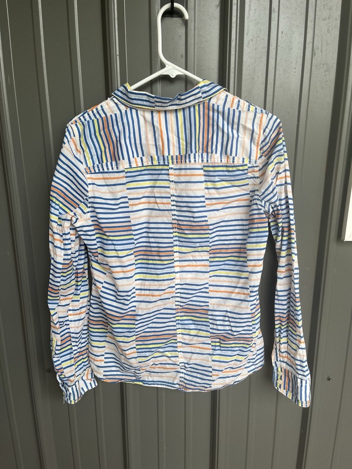 Stylus Women’s Multicolored Long Sleeve Button Up Shirt Sz M | eBay