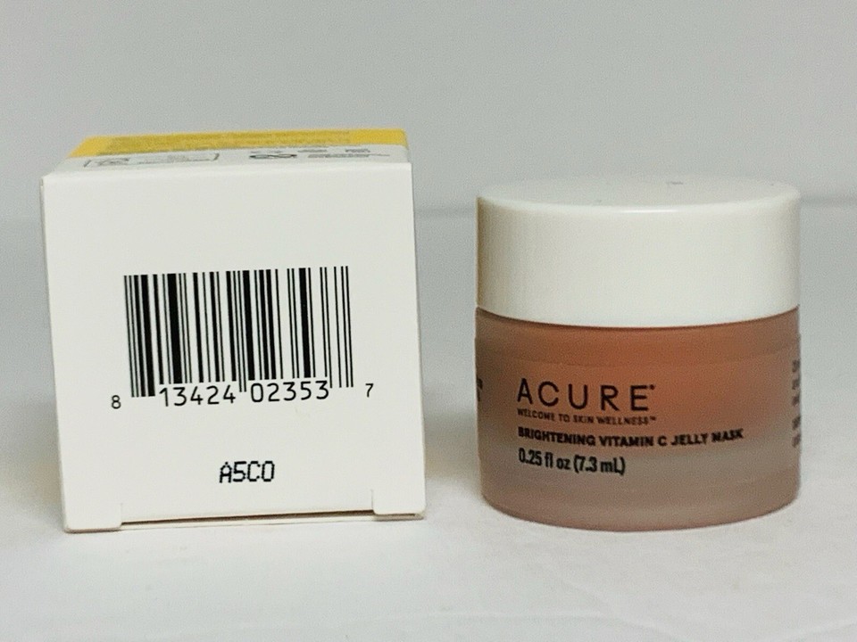 ACURE Brightening Vitamin C Jelly Mask Travel Size 0.25oz Free Shipping ...