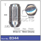 NICE PRODUCTS Chrome Nut B344 B344 | eBay Australia