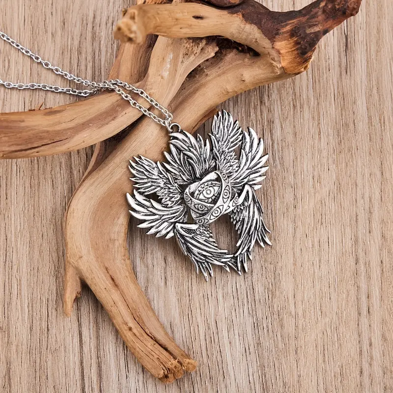 Evil-Eye Seraphim Jewelry Vintage Silver Look Nazar Hamsa Pendant ...