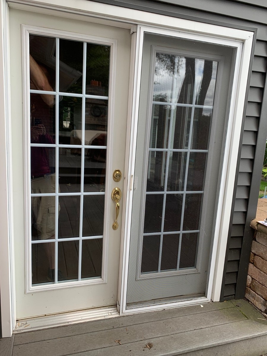 Exterior French Doors With Built In Screens Omzame Thermal Break Iron
