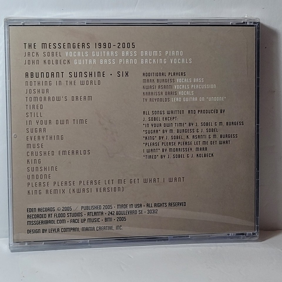 THE MESSENGERS - ABUNDANT SUNSHINE CD 2005 | eBay