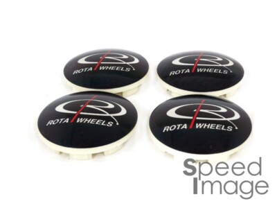 ROTA WHEELS DOME BLACK REPLACEMENT WHEEL CENTER CAPS 15 16 INCH GRID ...