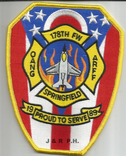 178th Fighter Wing Air National Guard A.R.F.F. Fire, OH (4" x 5") fire ...