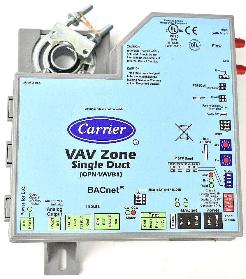 Carrier OPN-VAVB1 Single Duct Controller for sale online | eBay