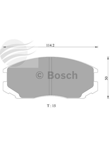 Bosch Brake Pad Front Set fits Mitsubishi Lancer 1.5 CB2A (CB2A ...