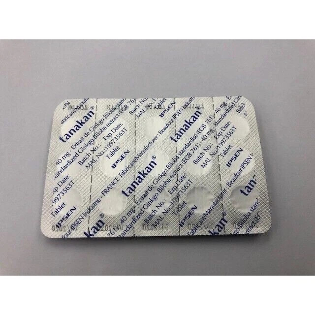 TANAKAN Brain Blood Circulation Memory Attention Mood Swings 40 mg 90's ...