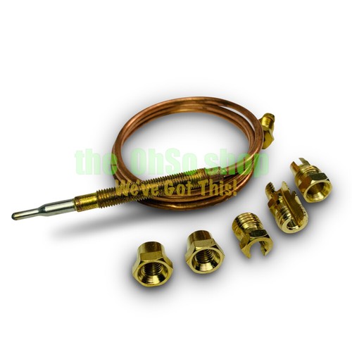 Universal Thermocouple Kit 600mm & Fixings Oven Cooker Grill - 60cm/23. ...