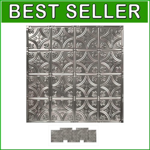 Sustainable 5 Pack 24 Inch Tin Ceiling Panels for Kitchens - Easy ...