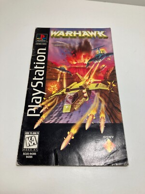 Warhawk Instruction Manual ONLY! (Playstation, PS1) Original Long Box ...
