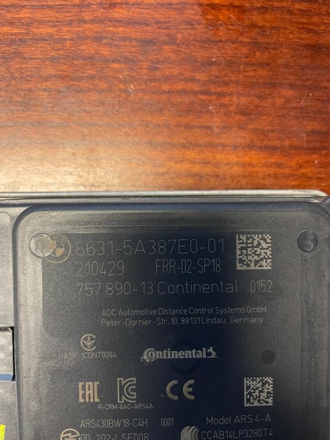 BMW F02 LCI Hybrid 7l Frr-01 Active Cruise Control Radar Sensor ...