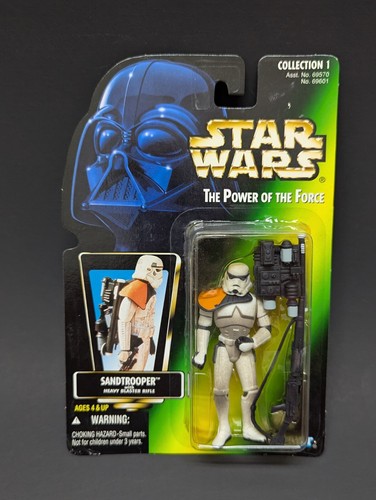 STAR WARS Power of Force POTF Action Figure Vintage SANDTROOPER Blaster ...