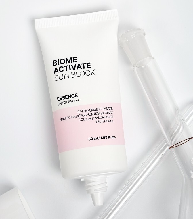 BIOME ACTIVATE Sunblock Essence SPF50+ PA++++ 50ml VEGAN Sunscreen K ...