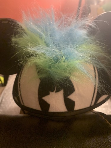 Disney Parks Mickey Mouse ears Green/Blue Mohawk Hair NWOT | eBay
