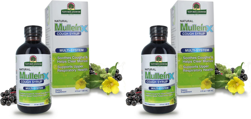Nature's Answer MulleinX Cough Syrup 4oz 2 Pack Multi-System ...