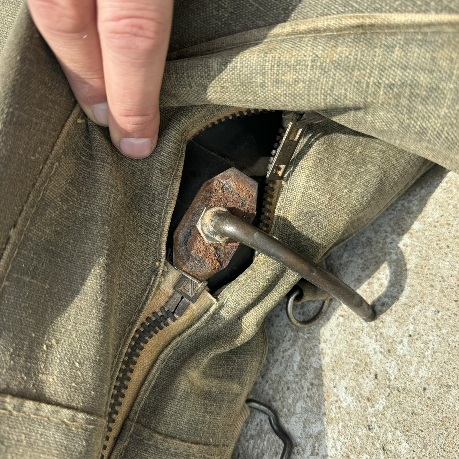 VTG FISHMASTER Float Fishing Tube Canvas WITH Metal PADDLE PUSHERS Fin ...