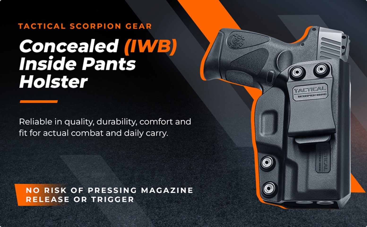 Tactical Scorpion IWB Concealed Inside Pants Holster: Fits Ruger LC9 ...