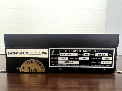 15w RF Power Amplifier 800Mhz PA8-1AA-M | eBay