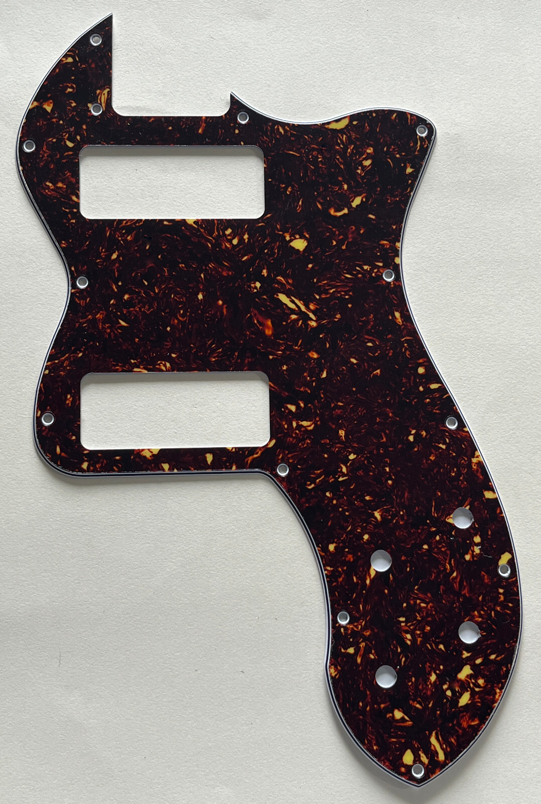 4 Ply Brown Tortoise Pickguard Fit Tele Classic Player Thinline P90 ...