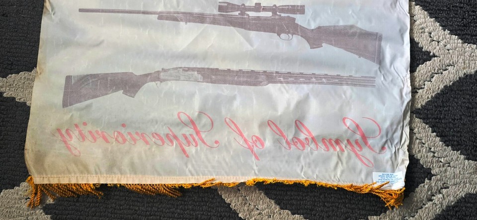 Vintage Weatherby Rifles & Shotguns Store Display Banner Gold Graphics ...